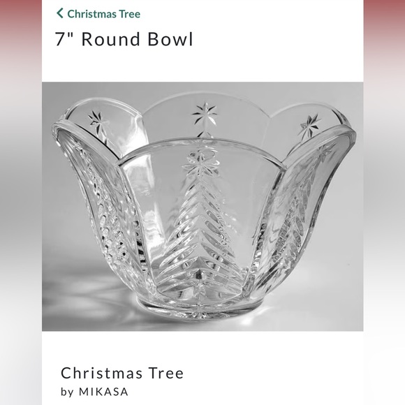 Mikasa | Holiday | Christmas Tree7 Round Bowlchristmas Tree By Mikasa ...